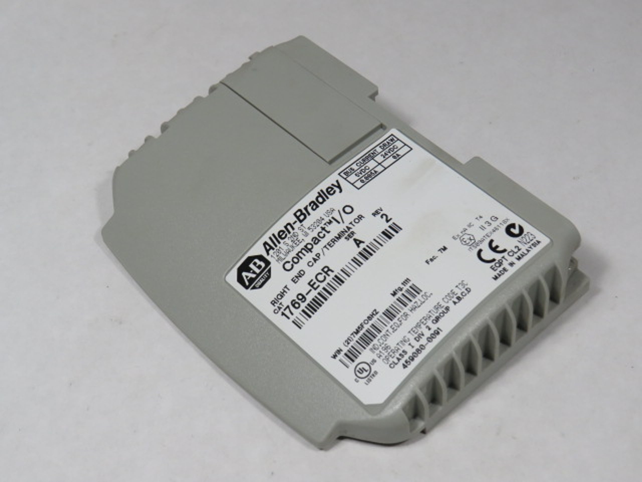 Tapa final, derecha, controlador CompactLogix | 1769ECR – ELVATRON